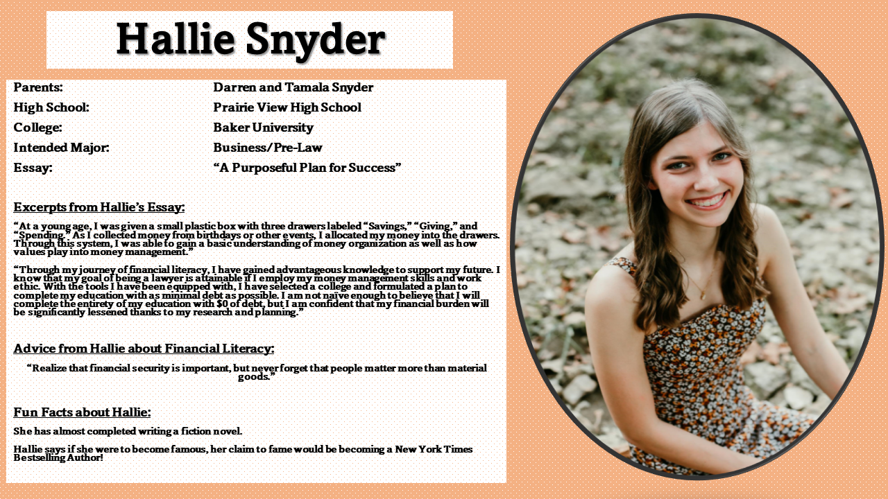 2022 Scholarship Contest – Kansas Office of the State Bank Commissioner